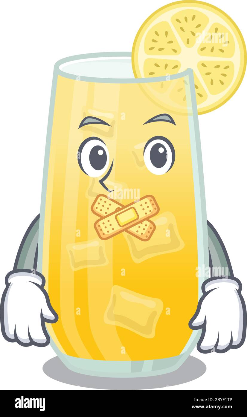 screwdriver cocktail cartoon character style having strange silent face ...