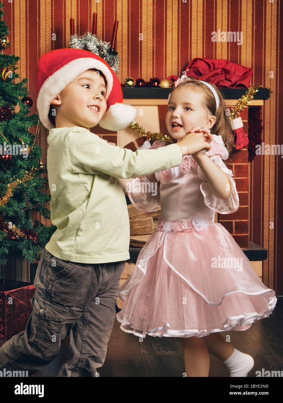 Happy Christmas Dance Stock Photo - Alamy