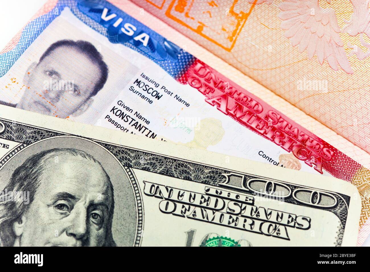American visa hi-res stock photography and images - Alamy