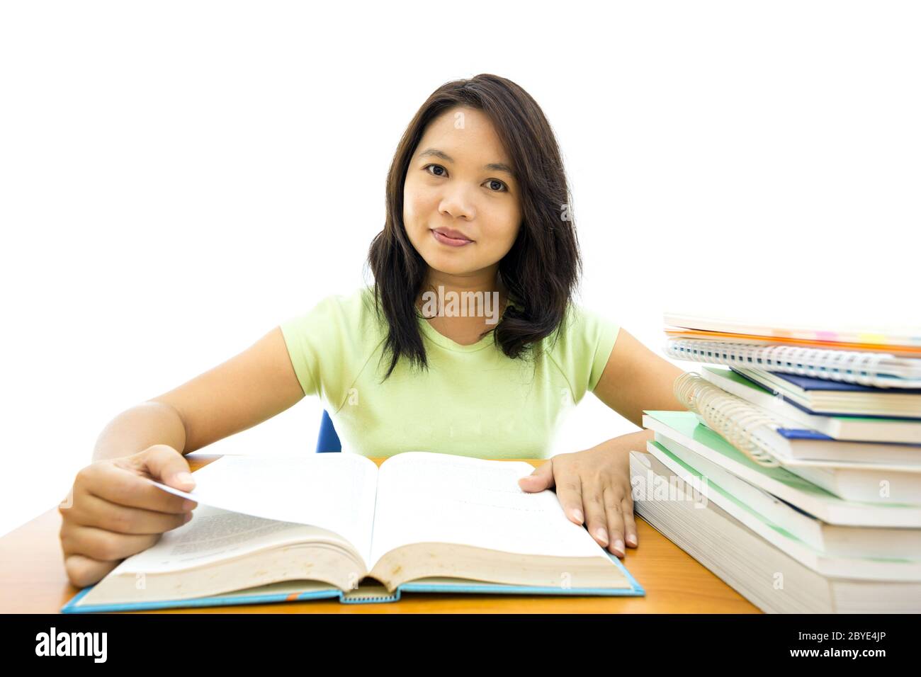 Young college woman reading Stock Photo - Alamy