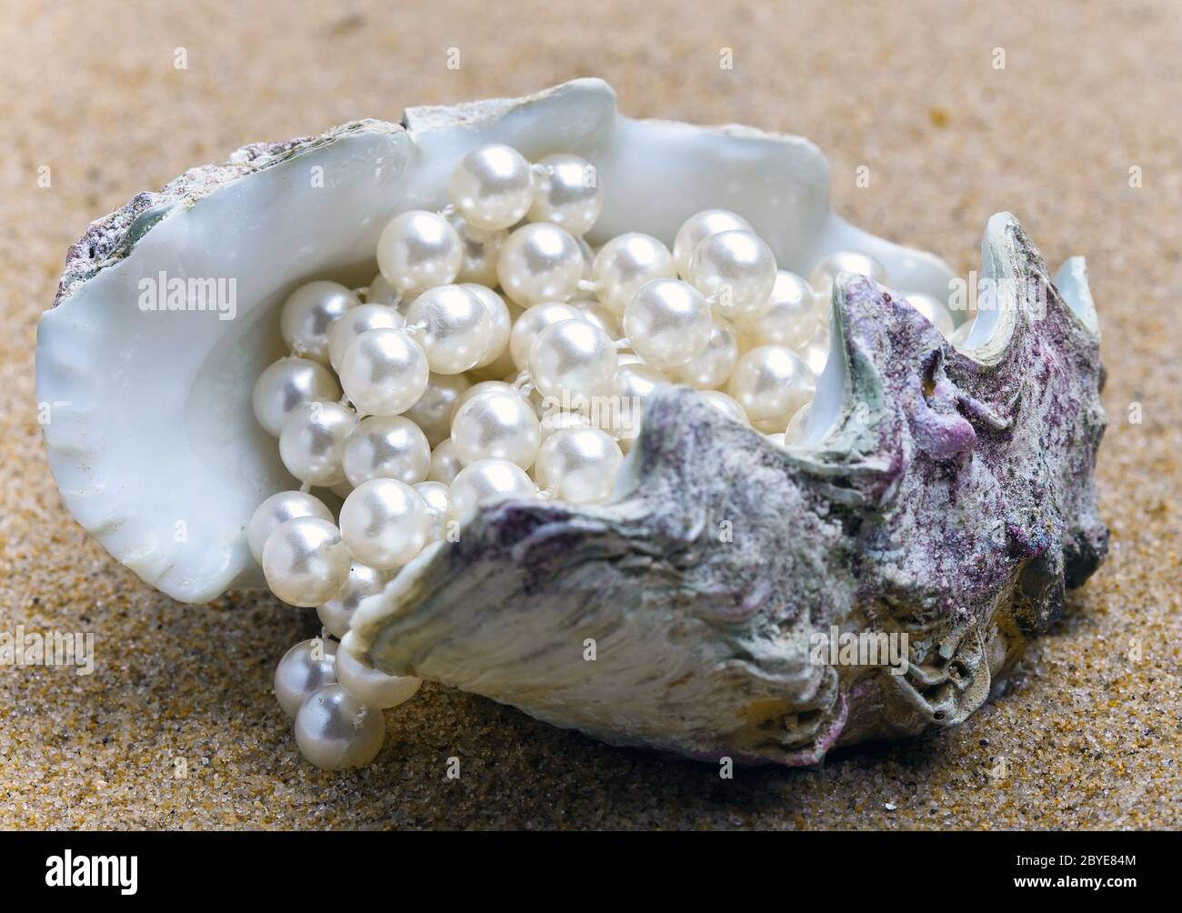 Pearl and shell Stock Photo - Alamy