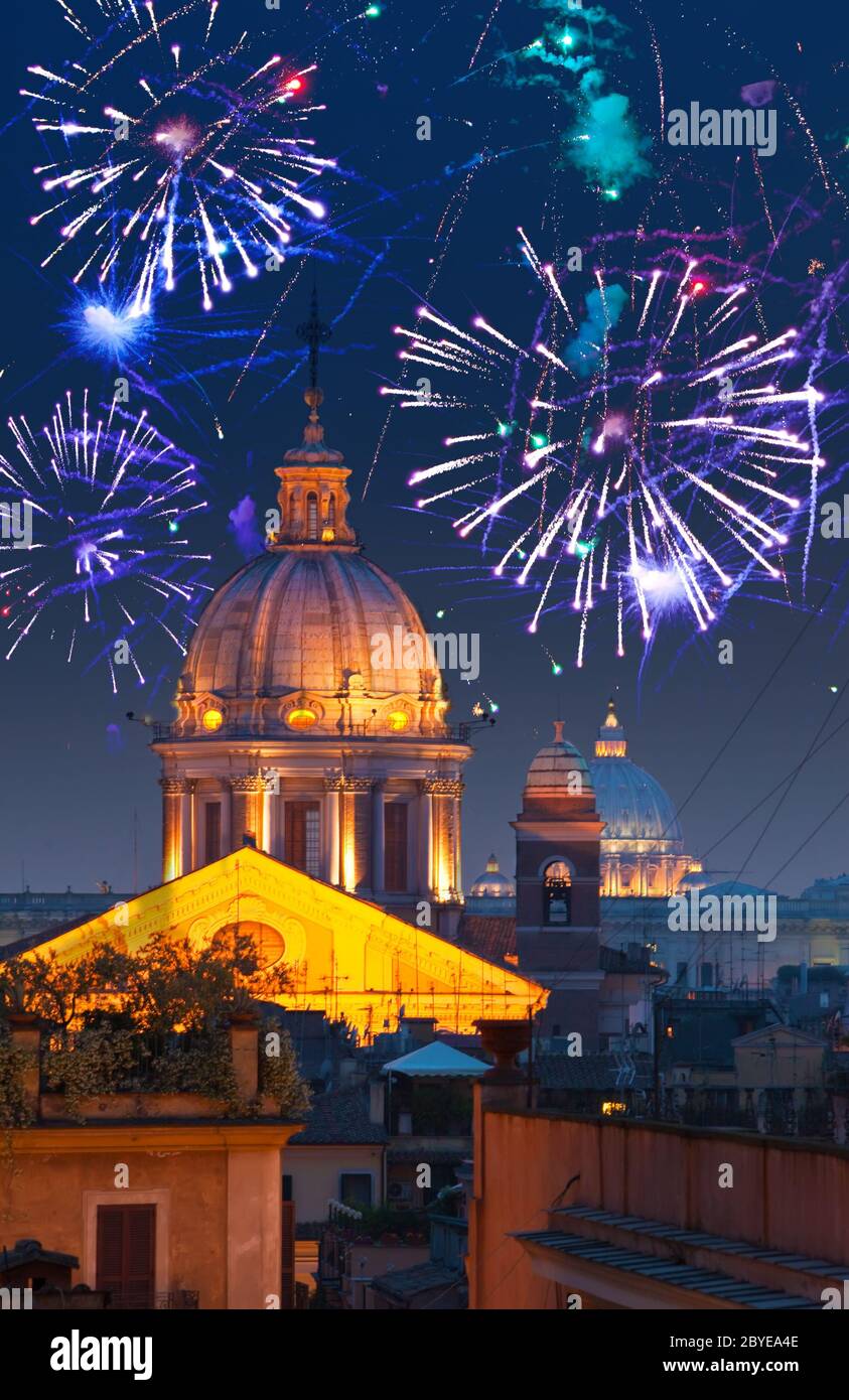 Fireworks rome hi-res stock photography and images - Alamy