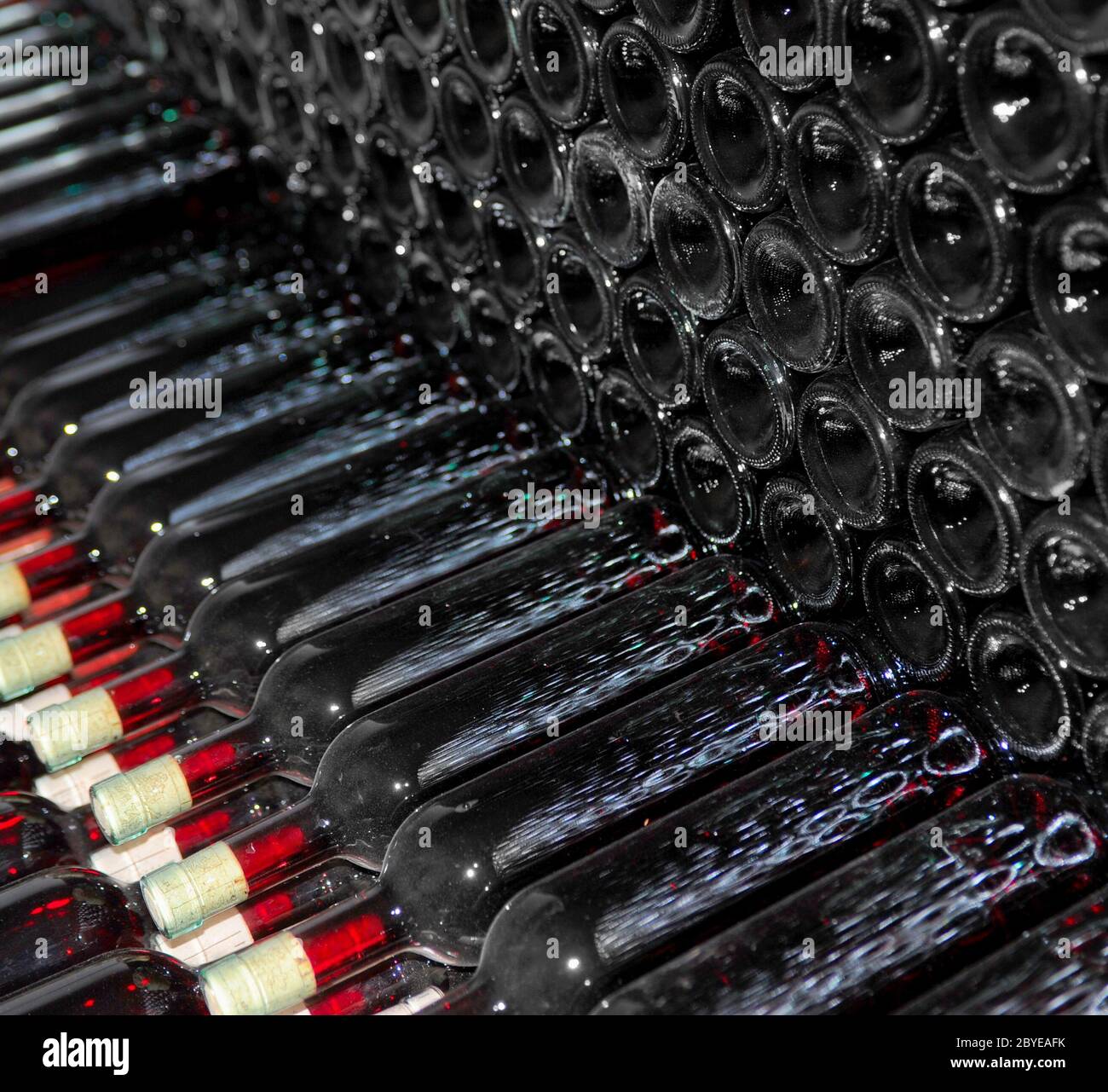 Old bottles of red wine Stock Photo - Alamy