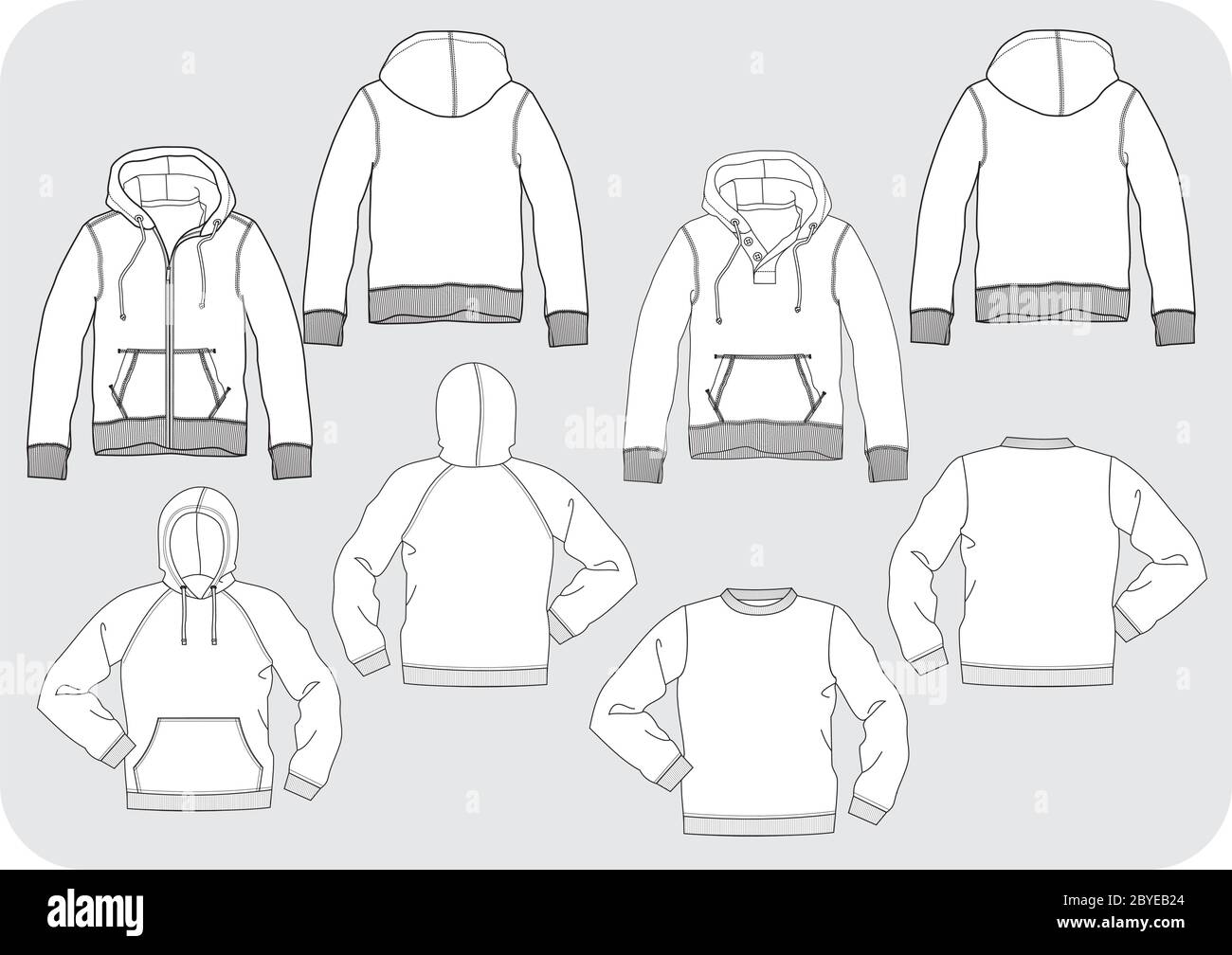 Four different jogging wear design Stock Vector Image & Art - Alamy
