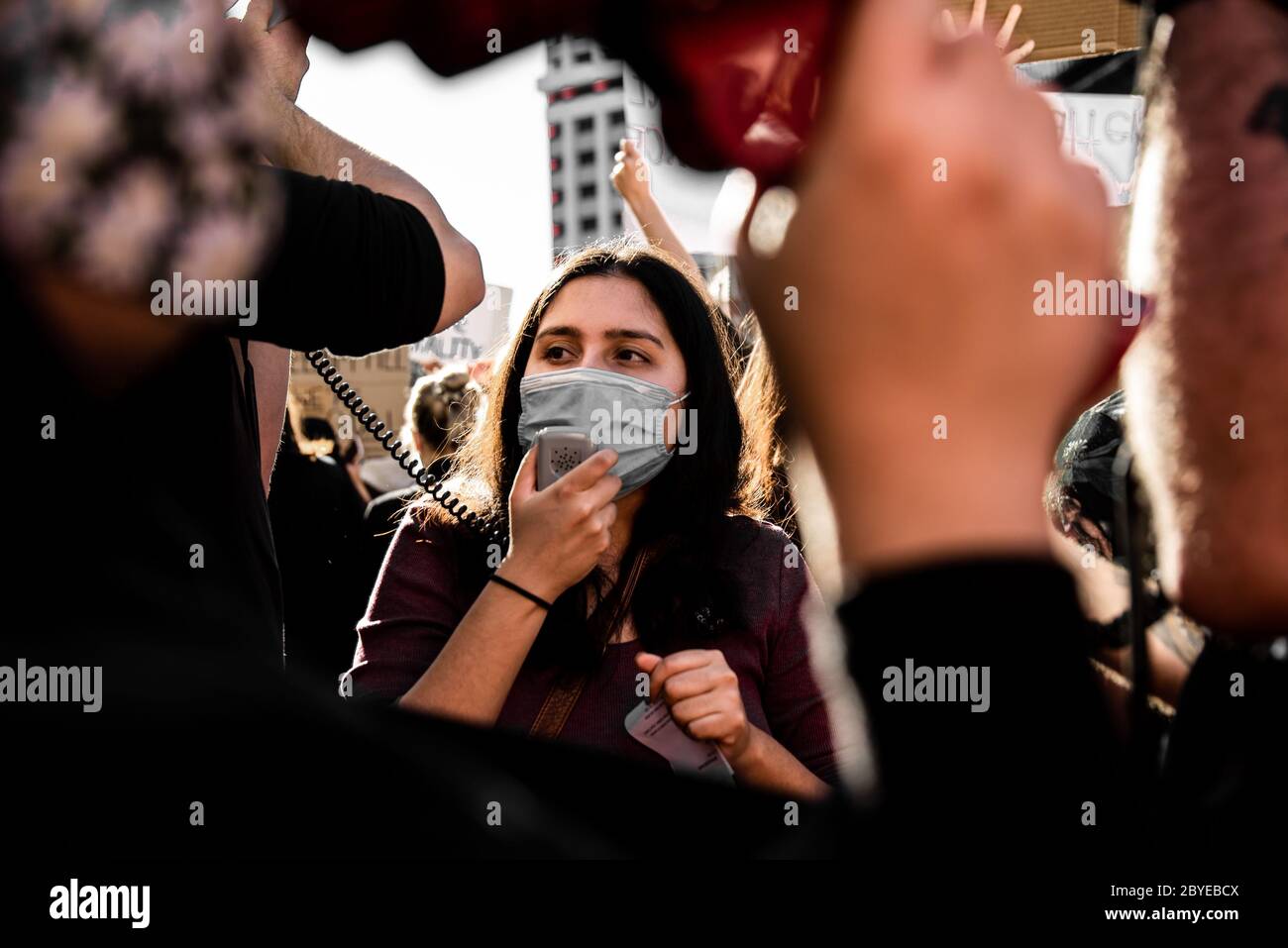 Megaphone protest hi-res stock photography and images - Alamy