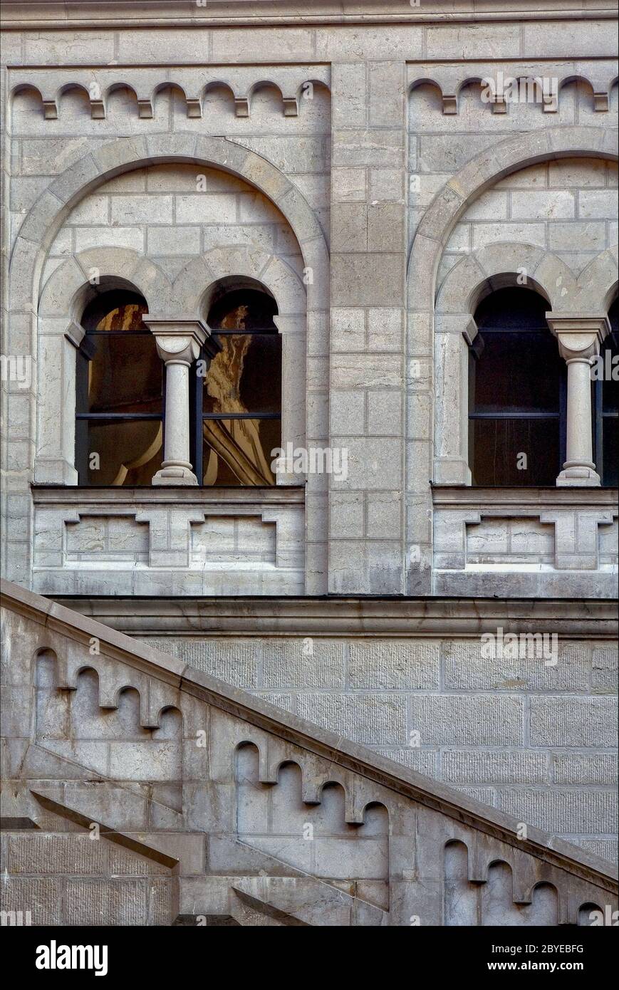 window reflex in Neuschwanstein Stock Photo - Alamy