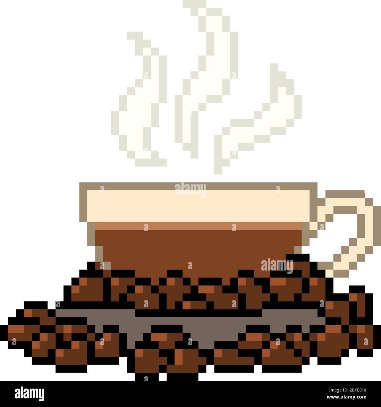 Coffee pixel hi-res stock photography and images - Alamy