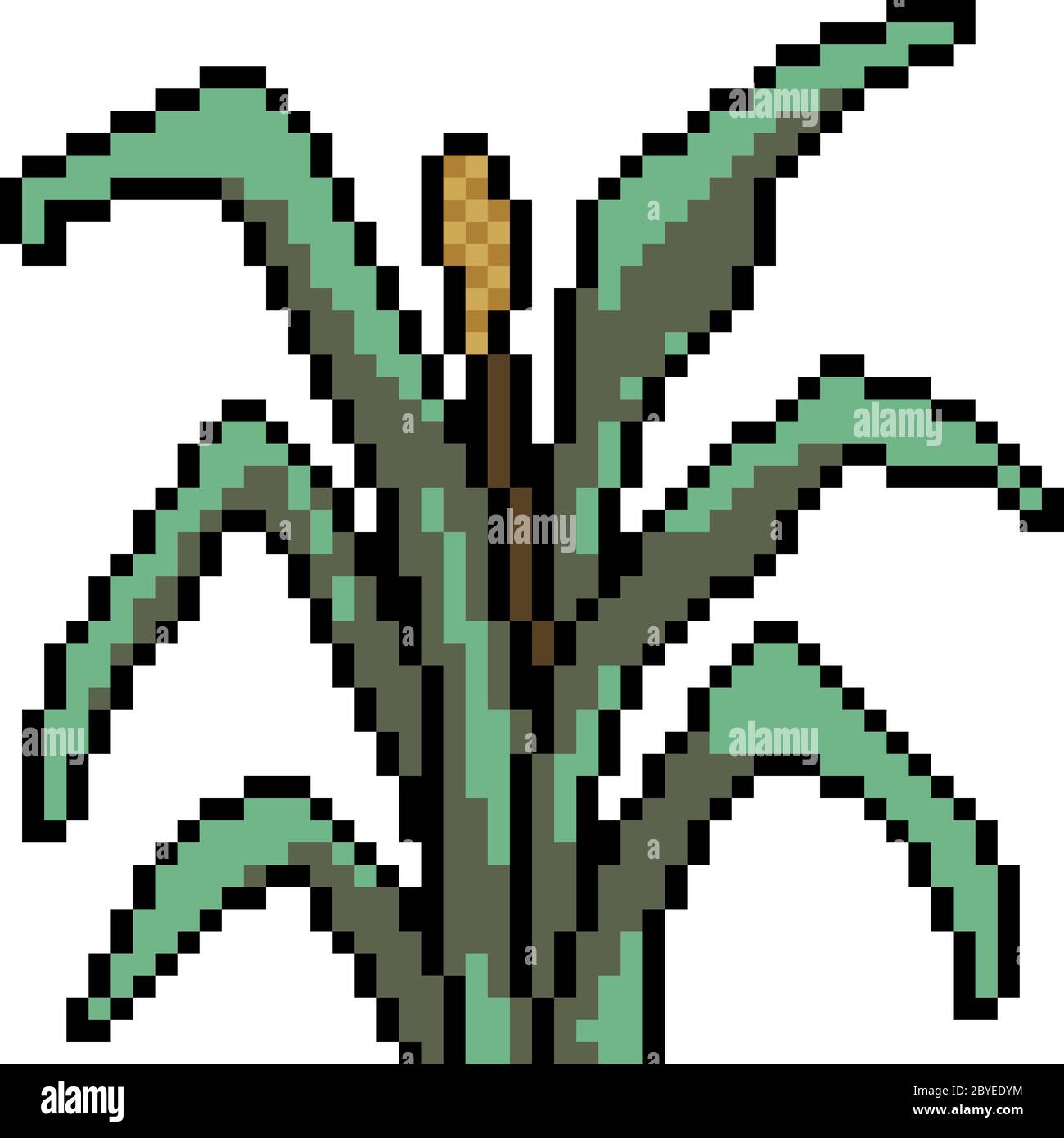 Pixel tree grass nature hi-res stock photography and images - Alamy