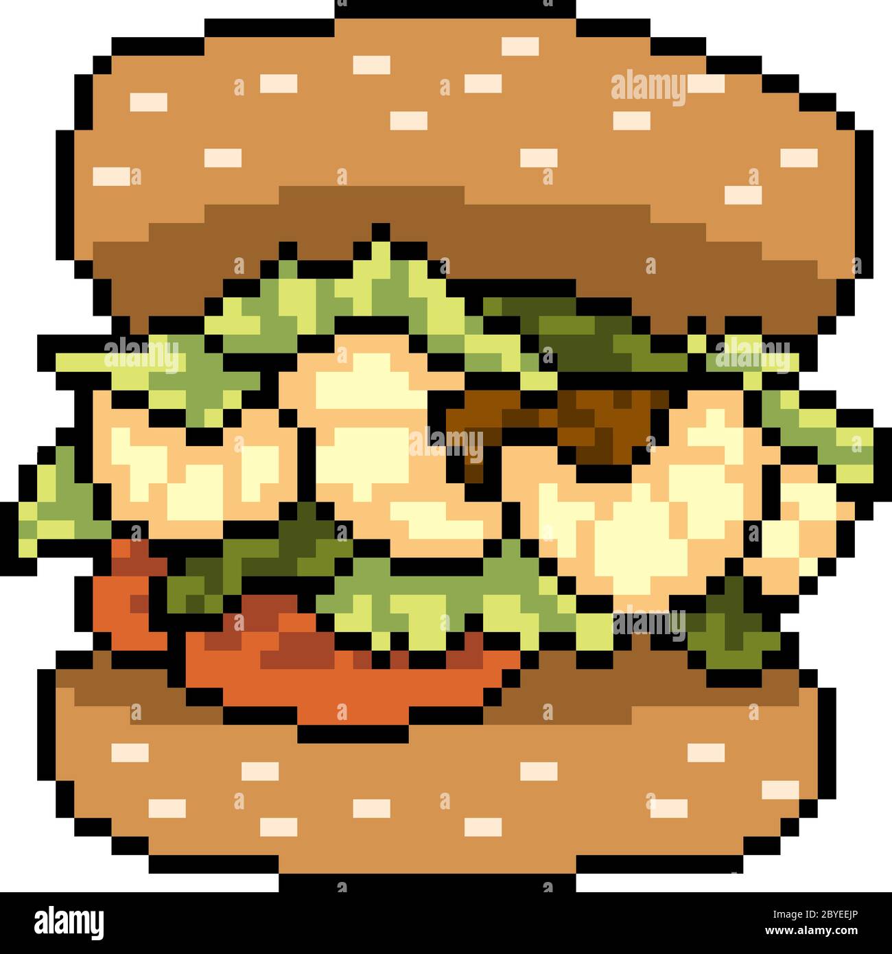 Burger pixel art hi-res stock photography and images - Alamy