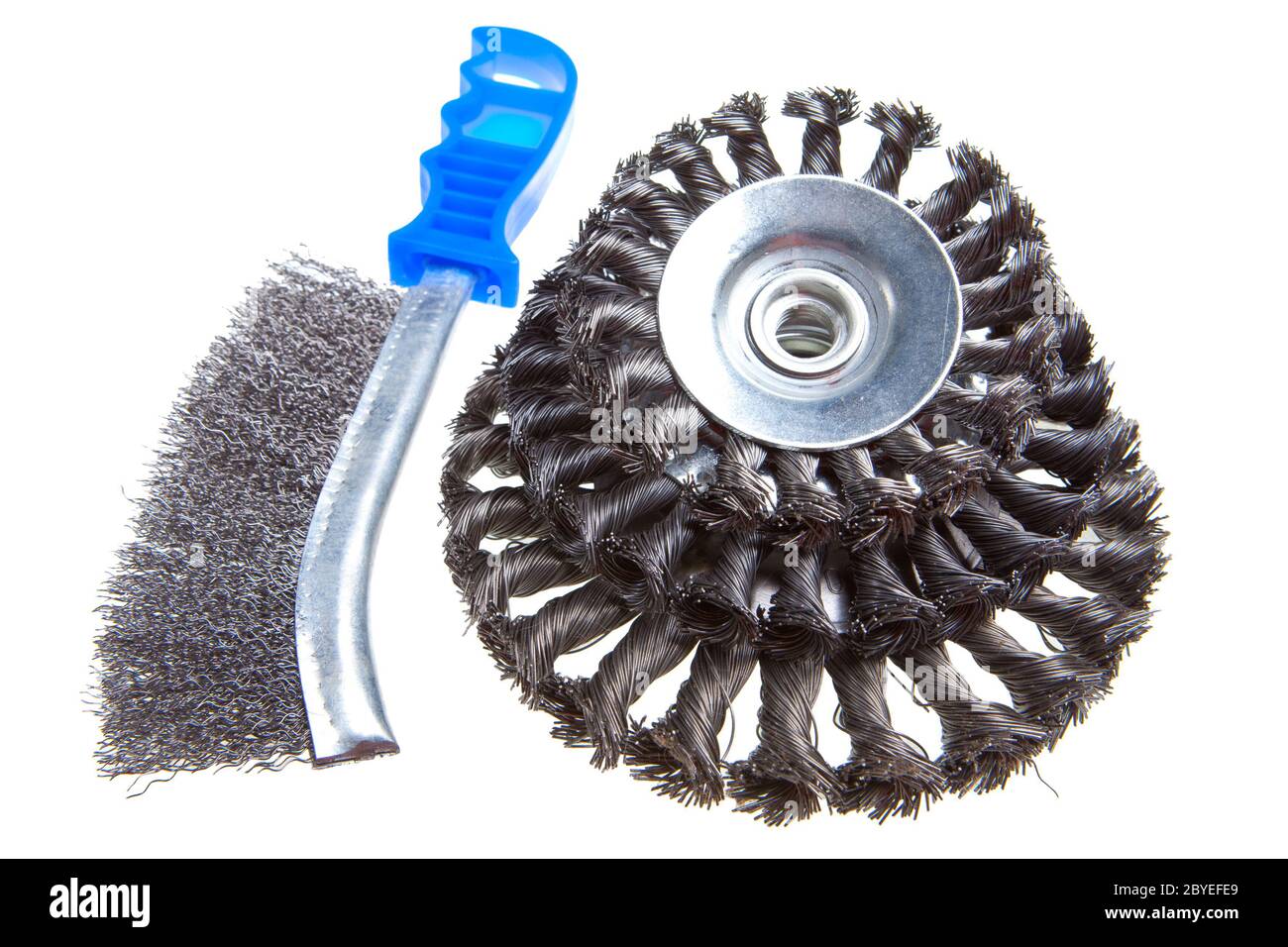 Wire brush tool isolated Cut Out Stock Images & Pictures - Alamy