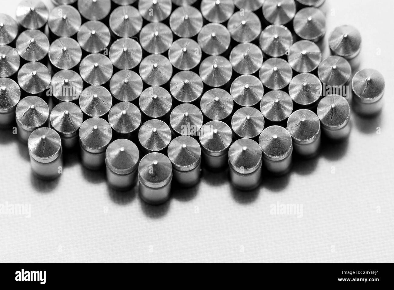 Gun bullets over white background Stock Photo - Alamy