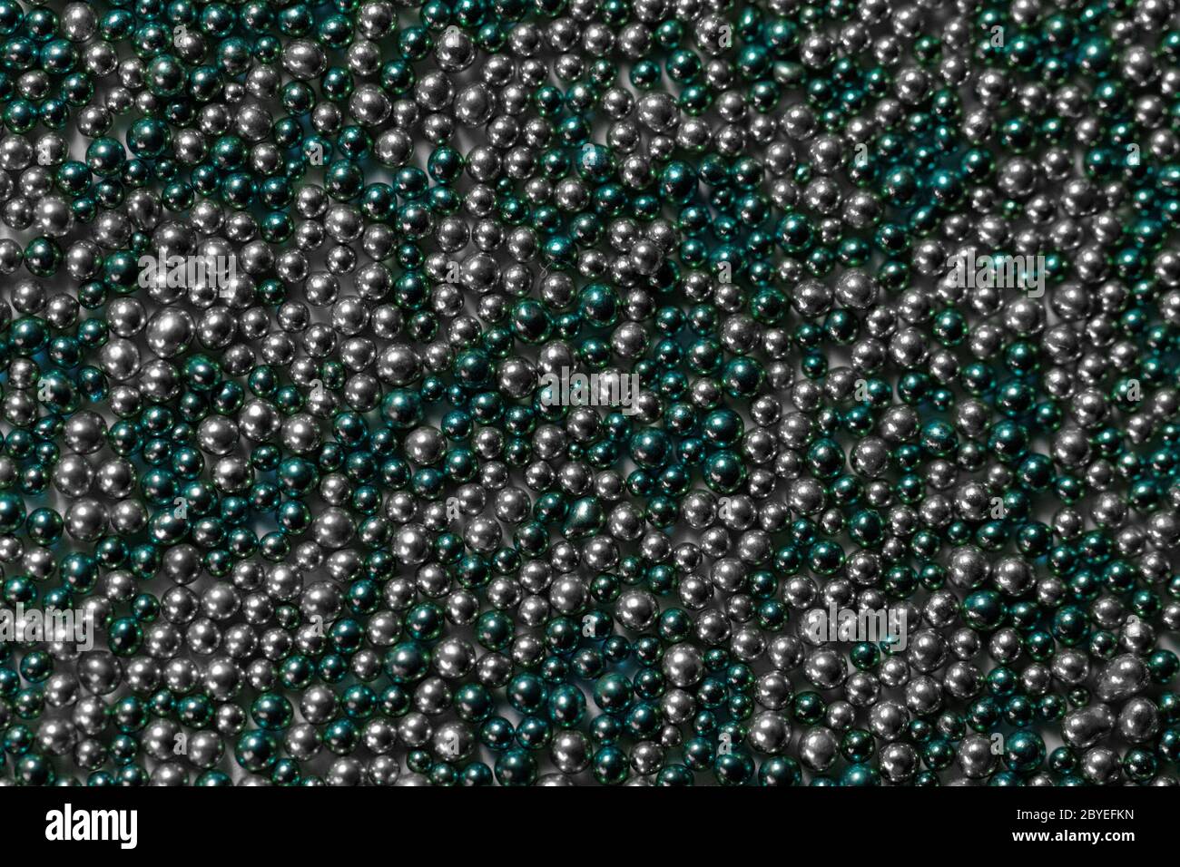 Pile gray and green balls of bead suitable for Background and texture ...