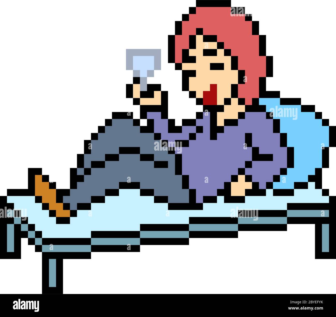 Pixel art chill hi-res stock photography and images - Alamy