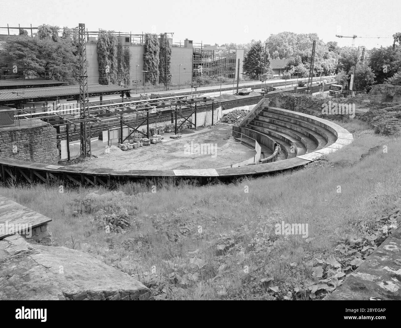 Roman Theatre in Mainz Stock Photo - Alamy