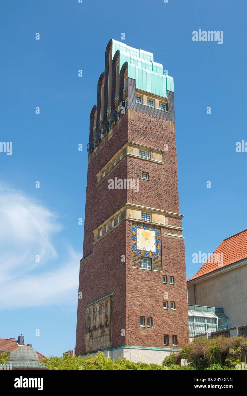 Wedding Tower in Darmstadt Stock Photo - Alamy