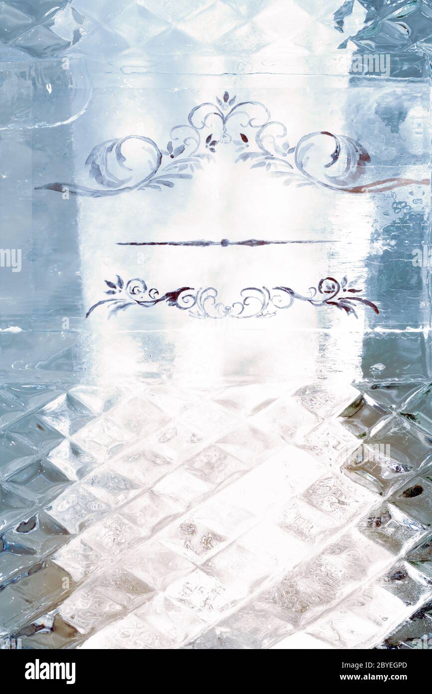 Blank ice plate Stock Photo - Alamy