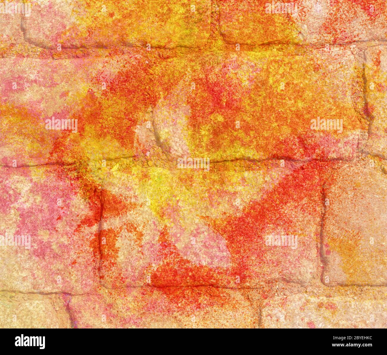 Painted cobblestone wall hi-res stock photography and images - Alamy