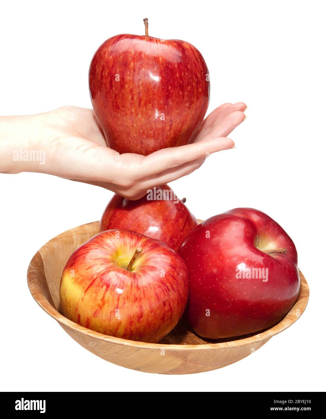 hand and apple Stock Photo - Alamy