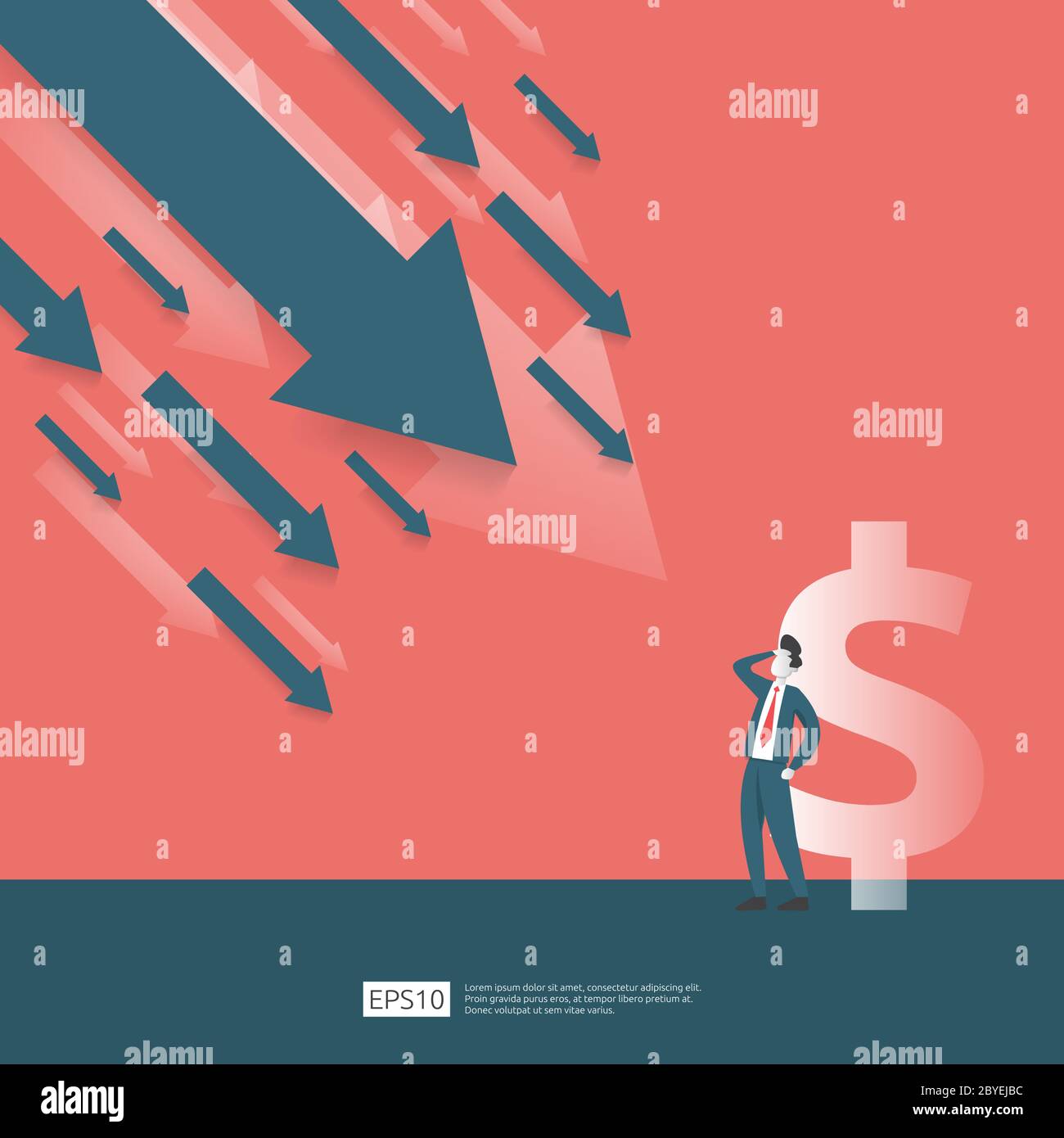 Market declining Stock Vector Images - Alamy