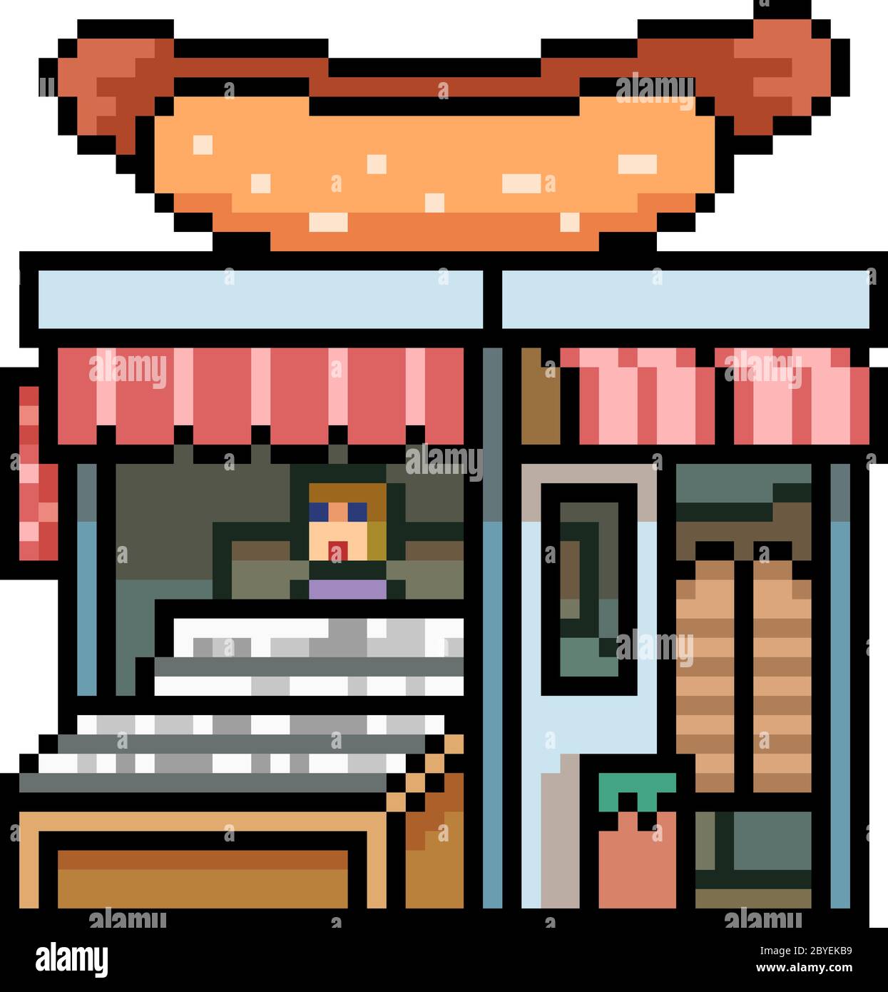 Shopkeeper vector hi-res stock photography and images - Alamy