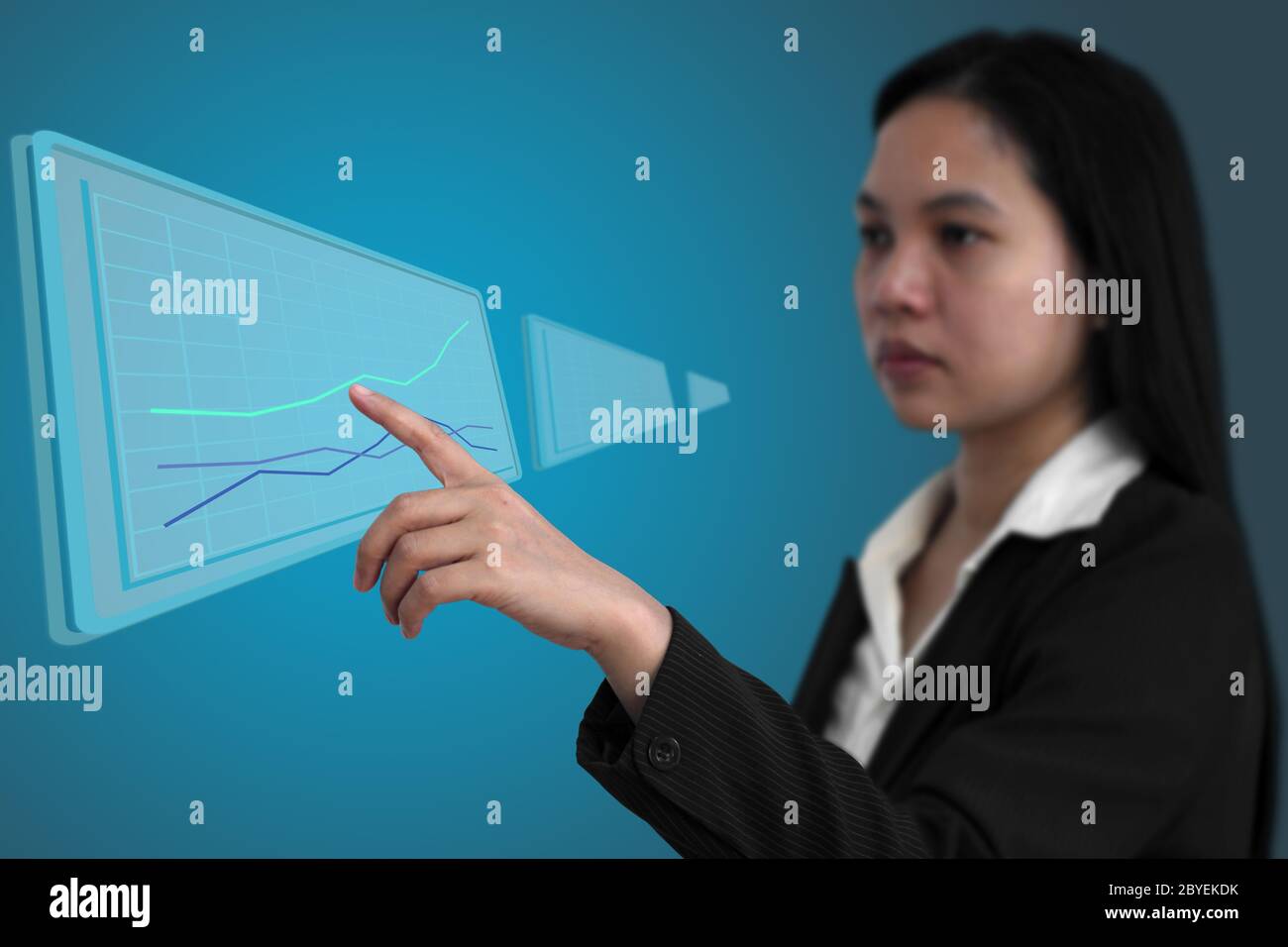 up trend graph Stock Photo - Alamy