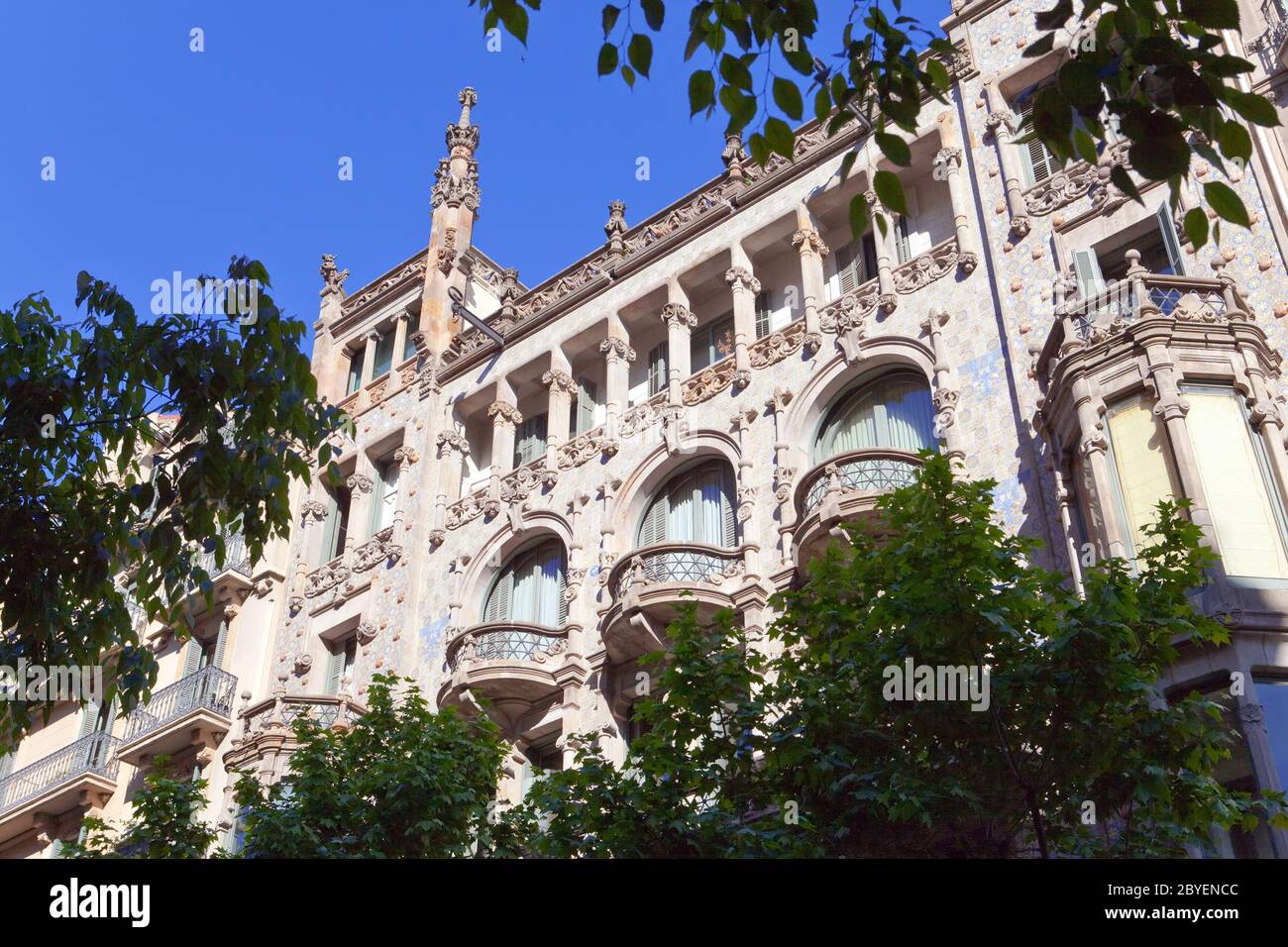 Spain. Barcelona. Ancient building Stock Photo - Alamy