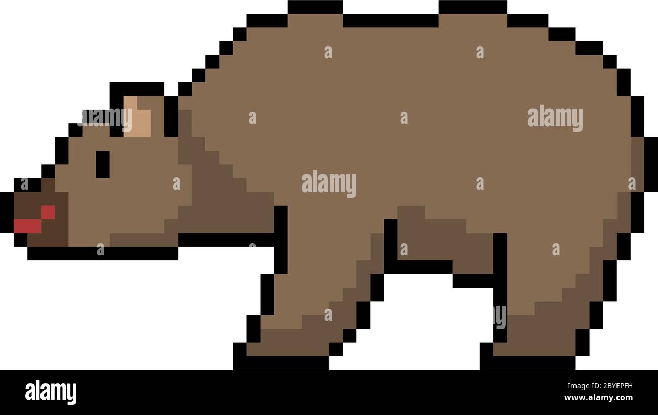 Bear pixel art hi-res stock photography and images - Alamy