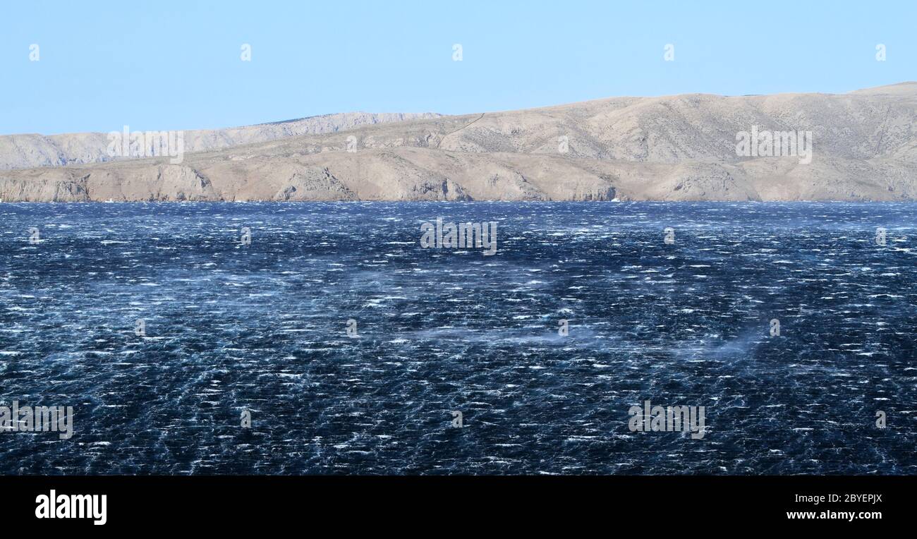 Raging sea with furious waves and fierce wind Stock Photo - Alamy