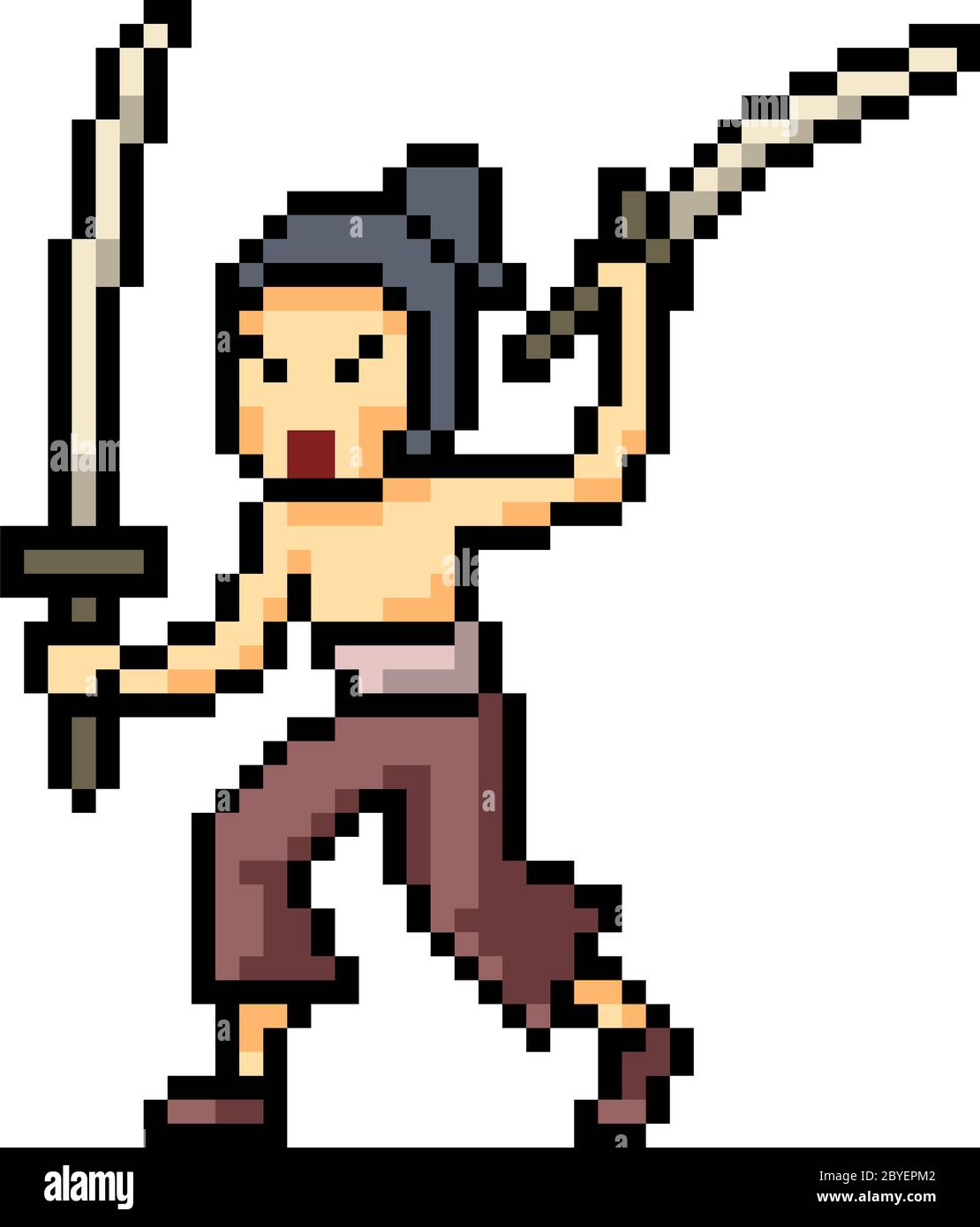 Samurai pixel hi-res stock photography and images - Alamy