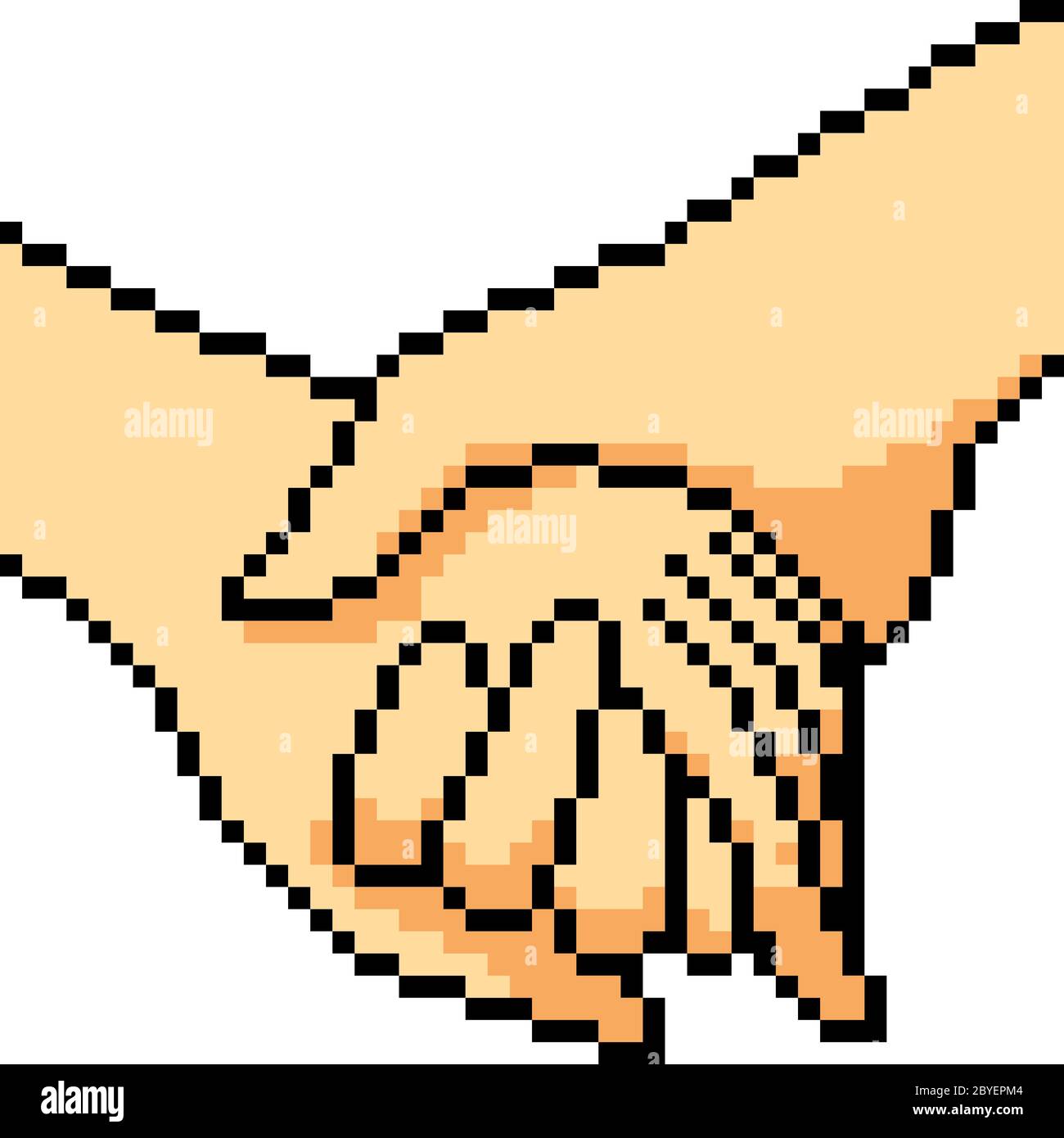 Pixel hand Stock Vector Images - Alamy