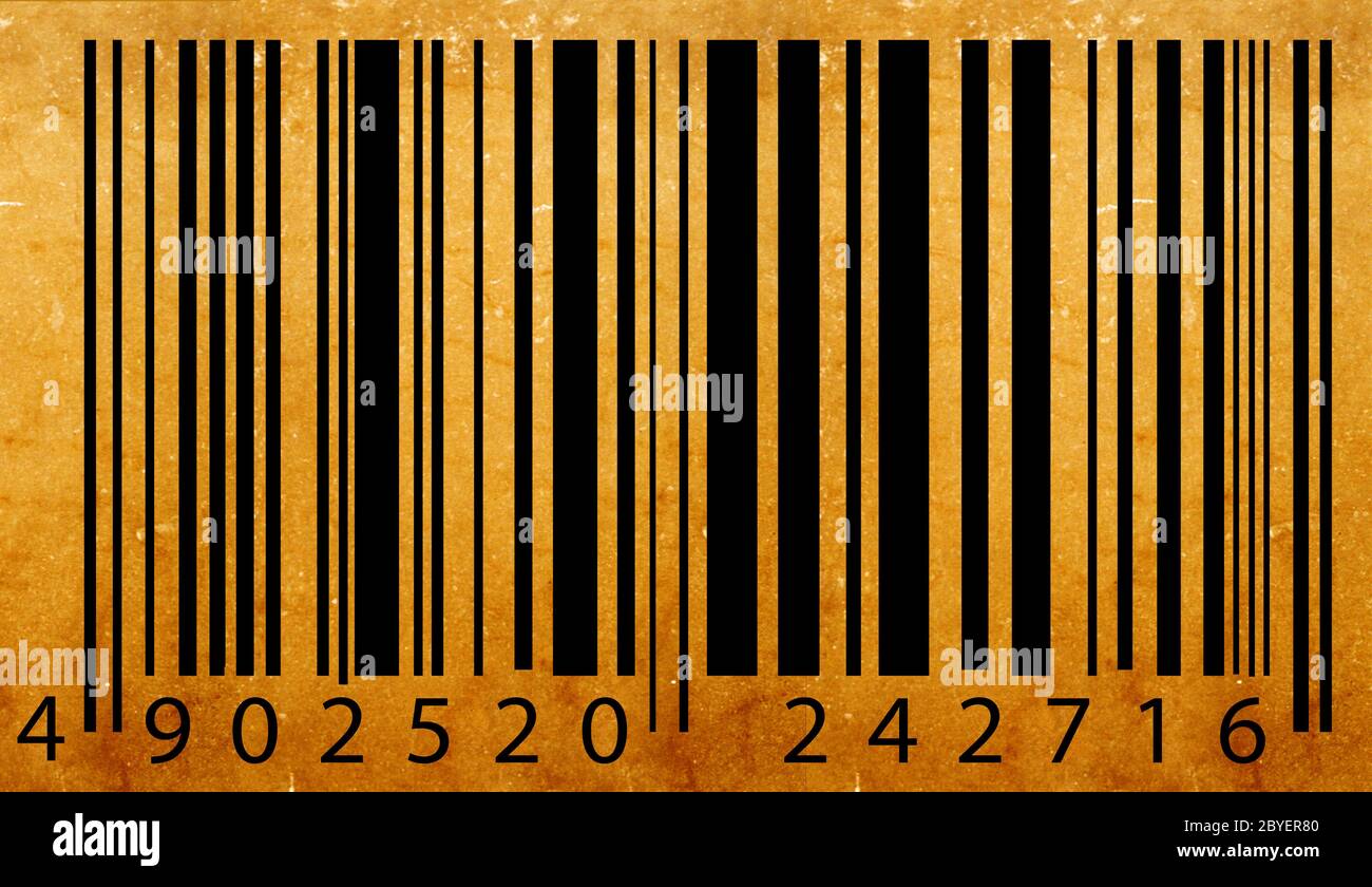 Bar code label Stock Photo - Alamy