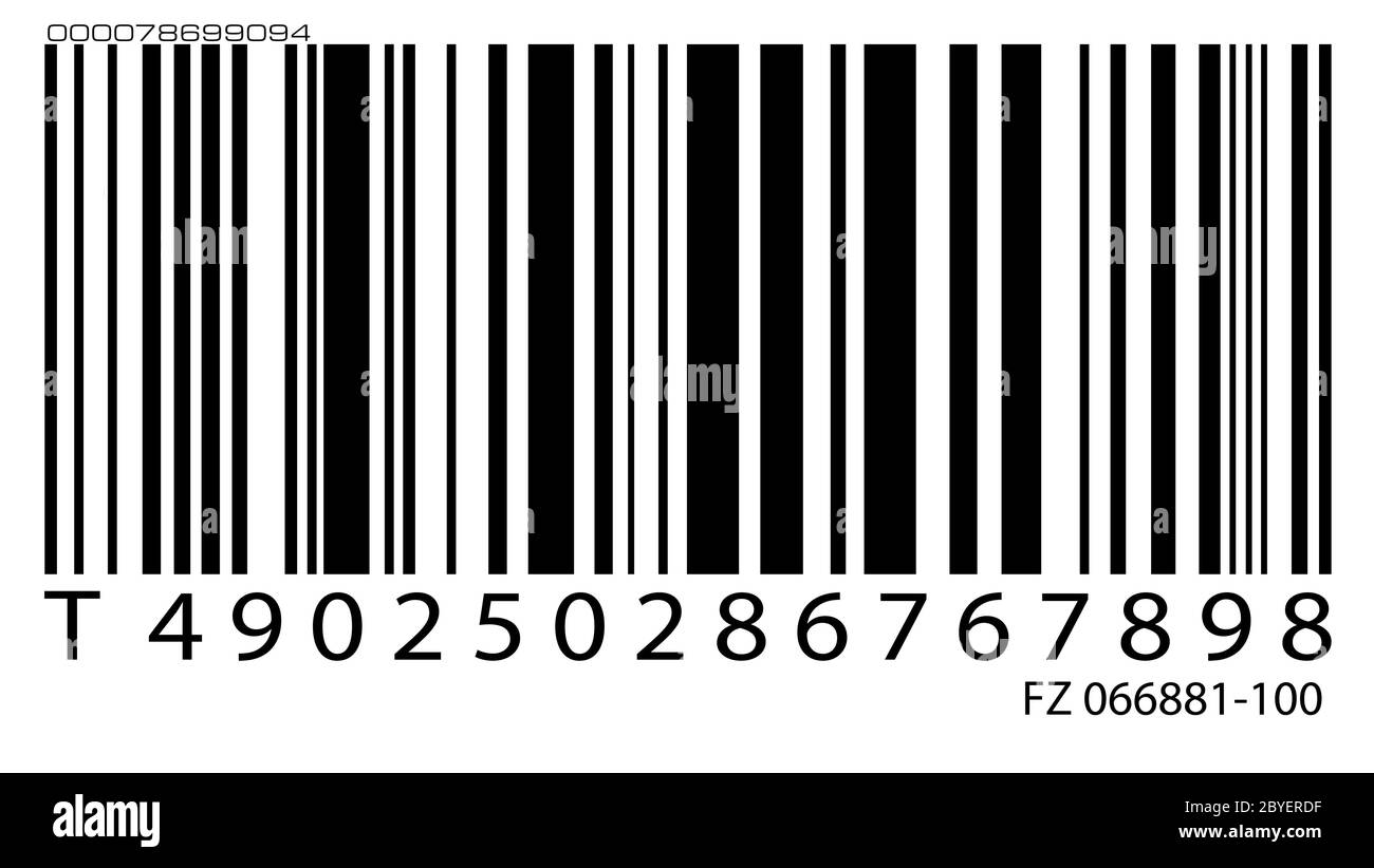 Bar code label Stock Photo - Alamy