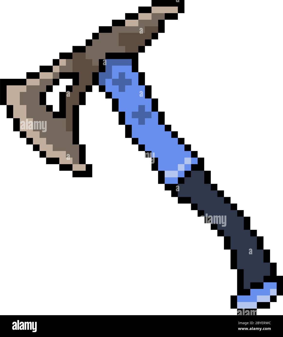 Minecraft Axe Pixel Art