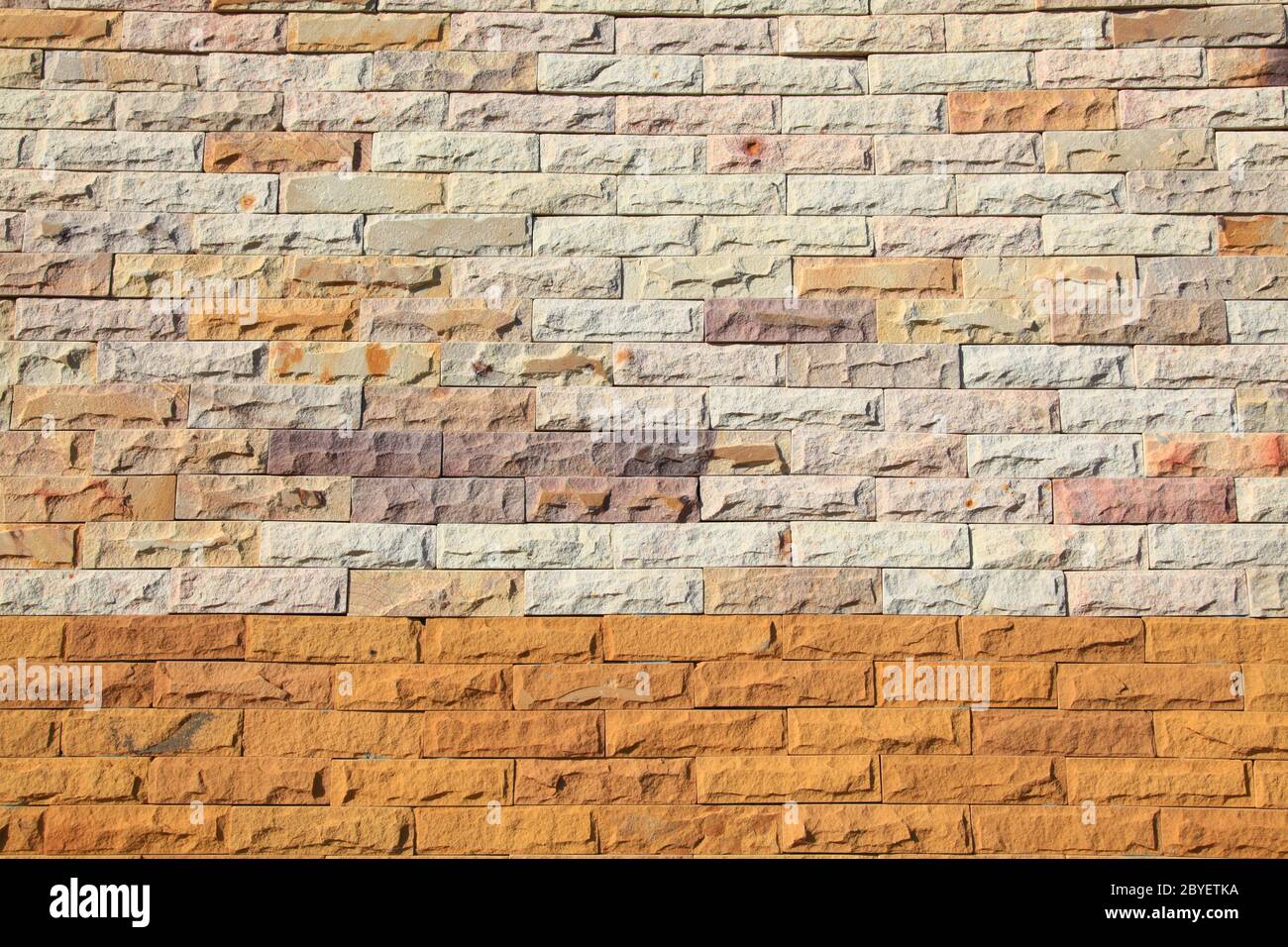 Pattern of colorful Modern Brick Wall texture Stock Photo - Alamy