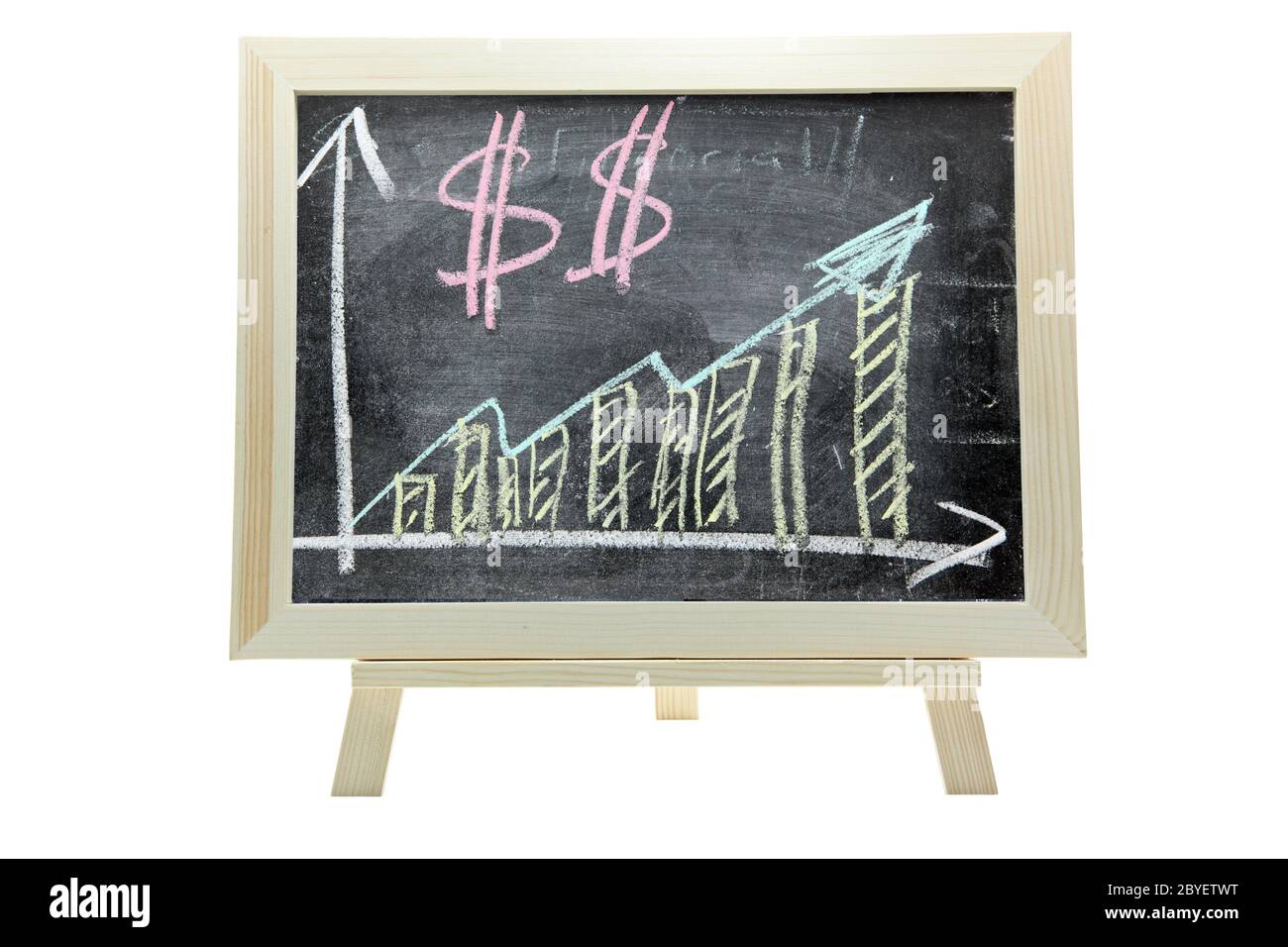 growing dollar money graph Stock Photo - Alamy