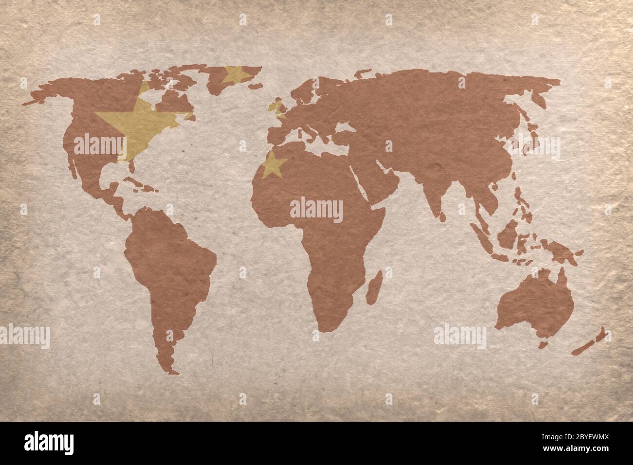 China world map Stock Photo - Alamy