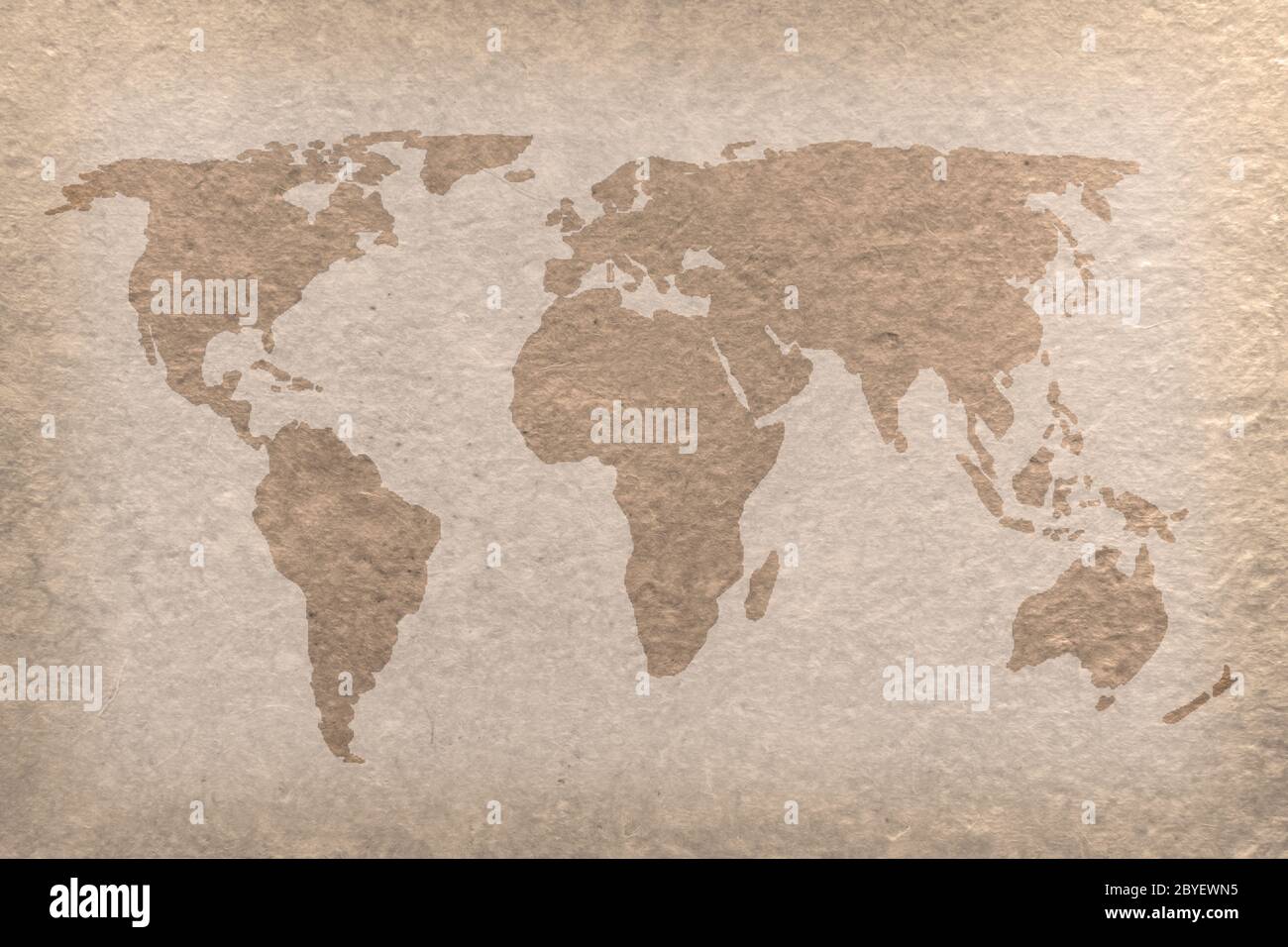 vintage world map paper craft Stock Photo - Alamy