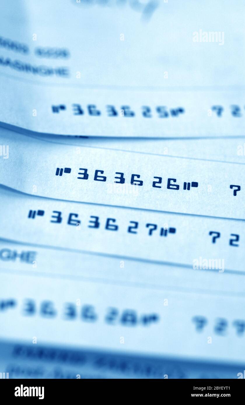 Bank Cheque Book High Resolution Stock Photography and Images - Alamy