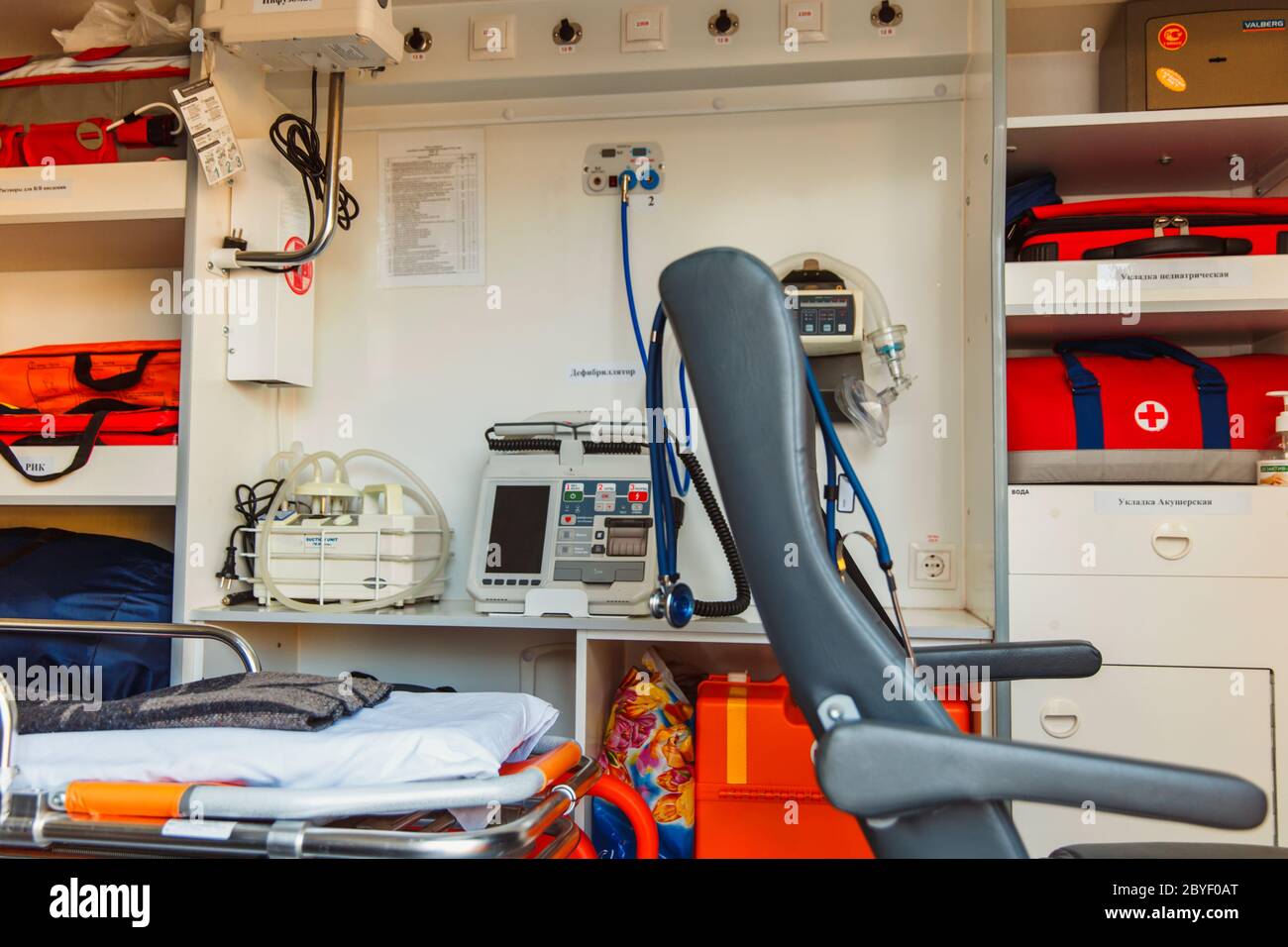 Inside an ambulance hi-res stock photography and images - Alamy