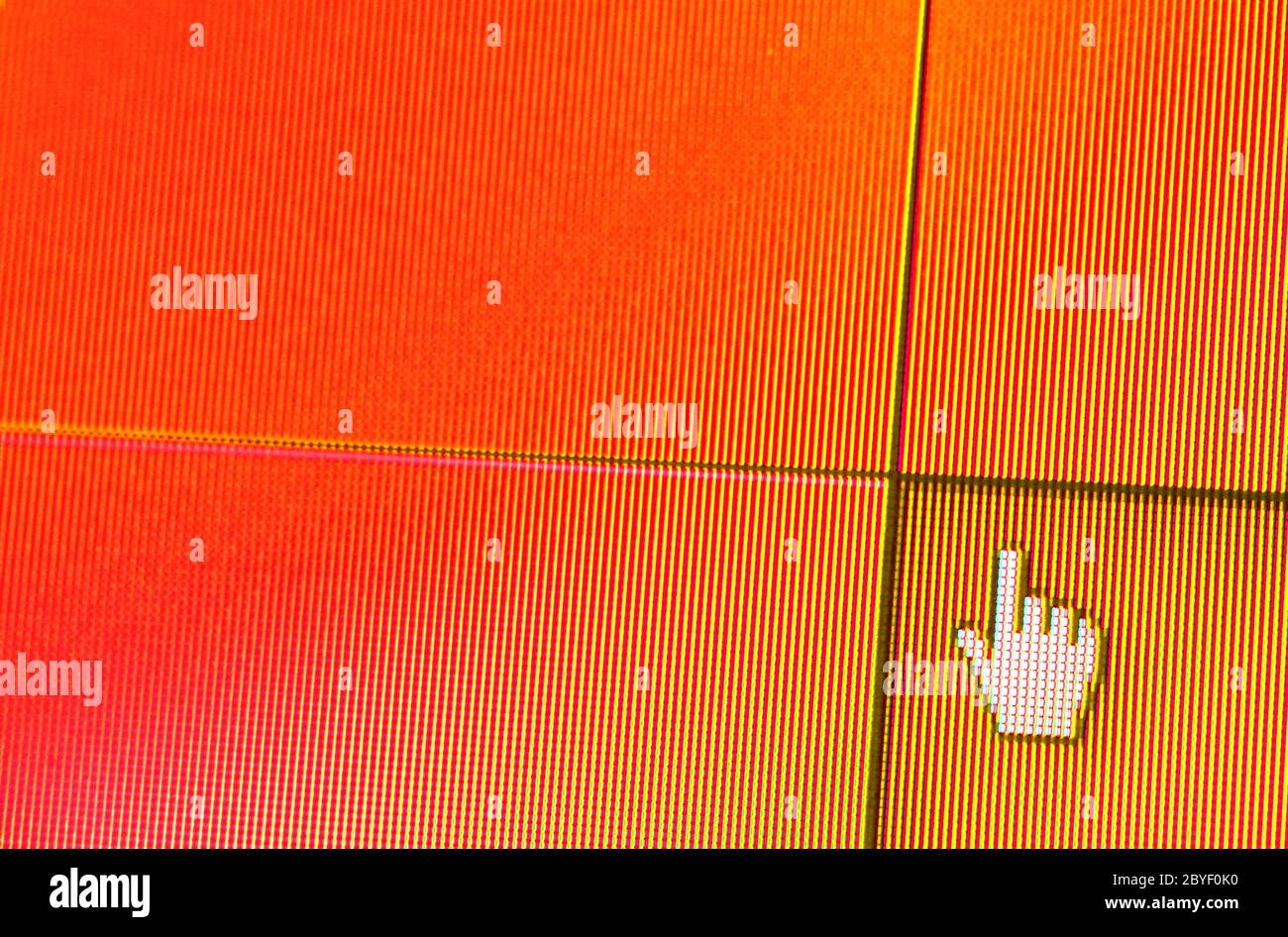 Web Icon on LED screen Stock Photo - Alamy