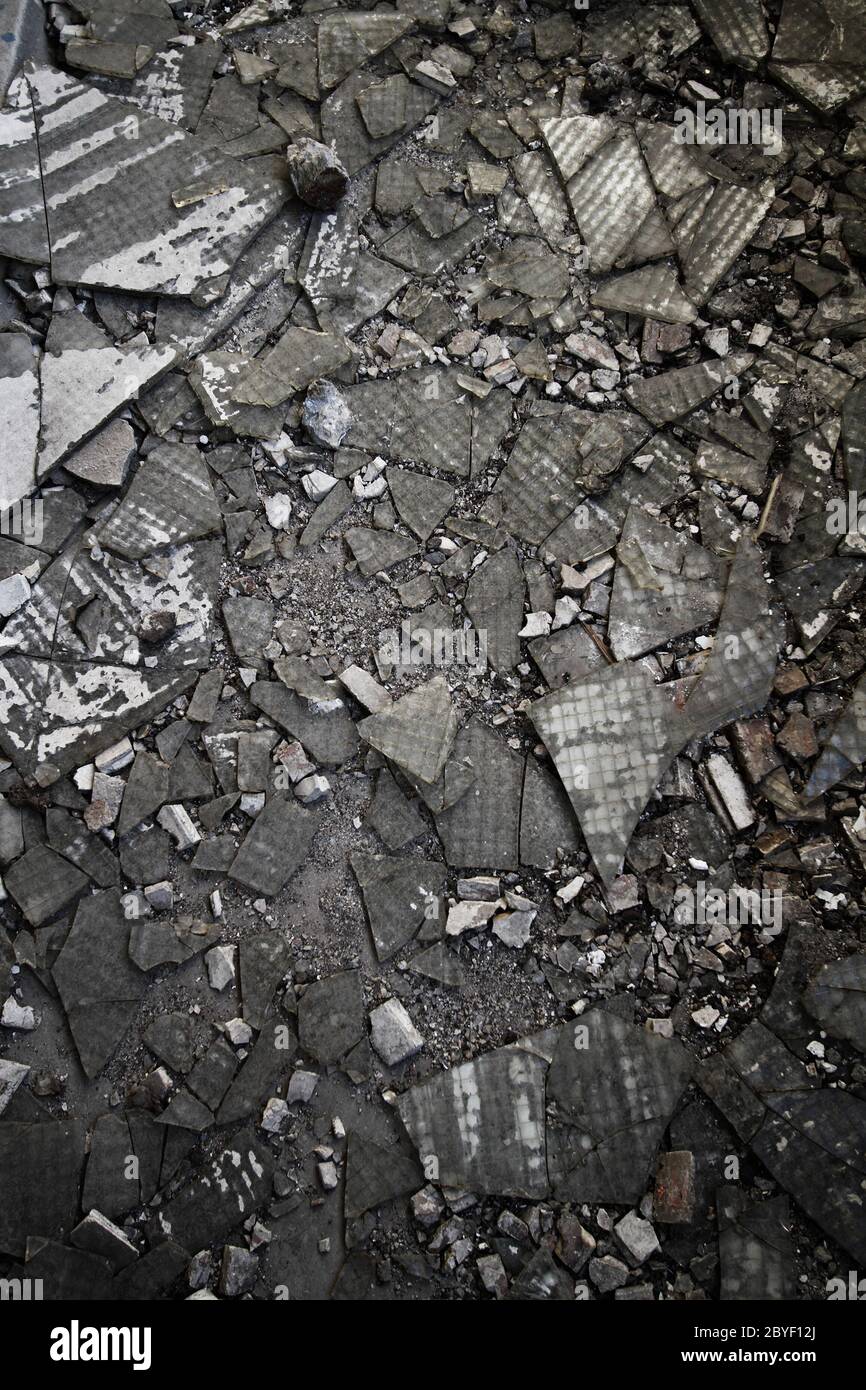 Broken grey glass background Stock Photo - Alamy