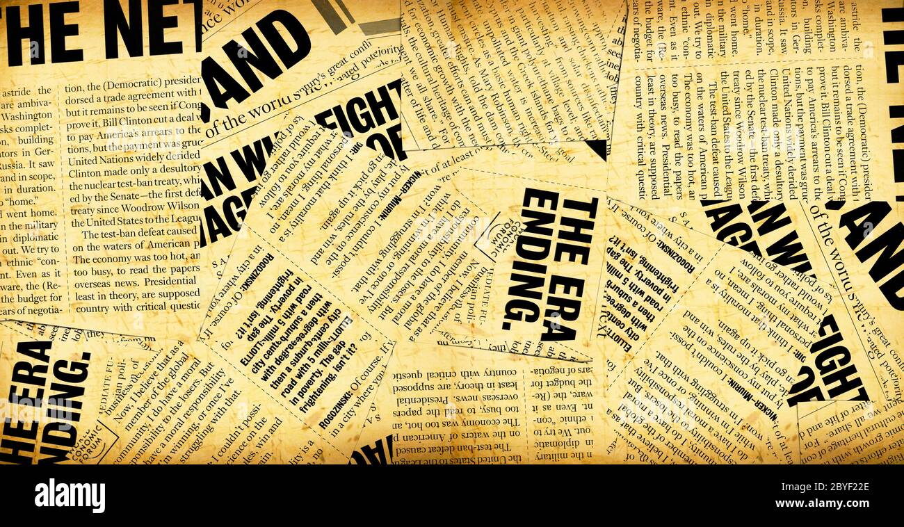 New paper headlines Stock Photo - Alamy