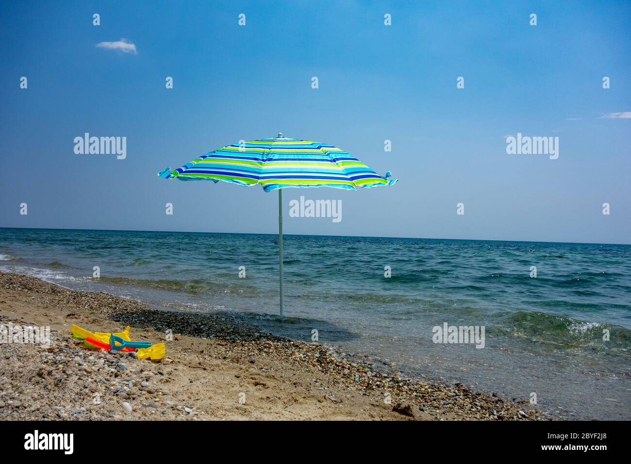 Summer beach landscape Stock Photo - Alamy