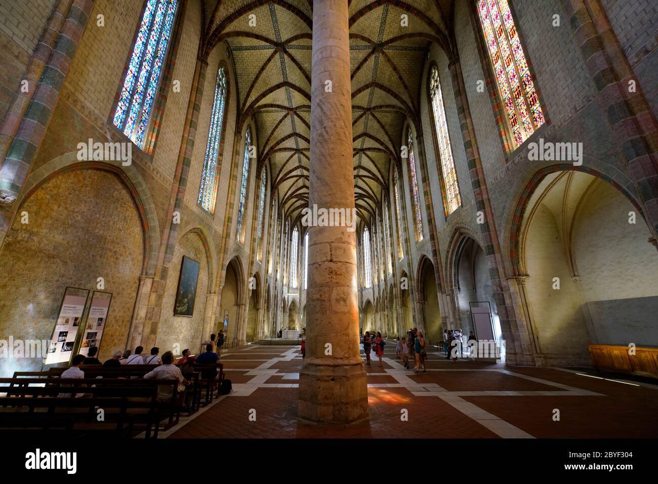 The nave and its pillars support vaulted roof formed the famous Palm ...
