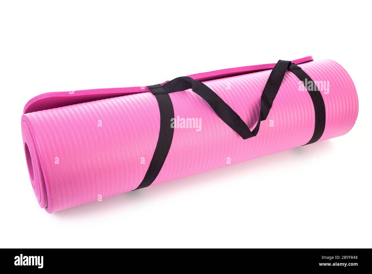 yoga mat in front of white background Stock Photo - Alamy