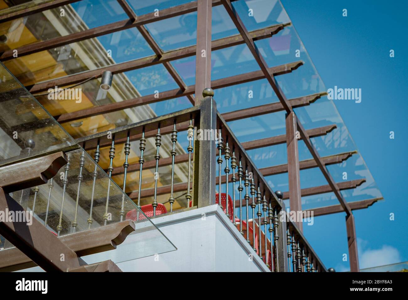 amazing modern outdoor architectural design of a building Stock Photo ...