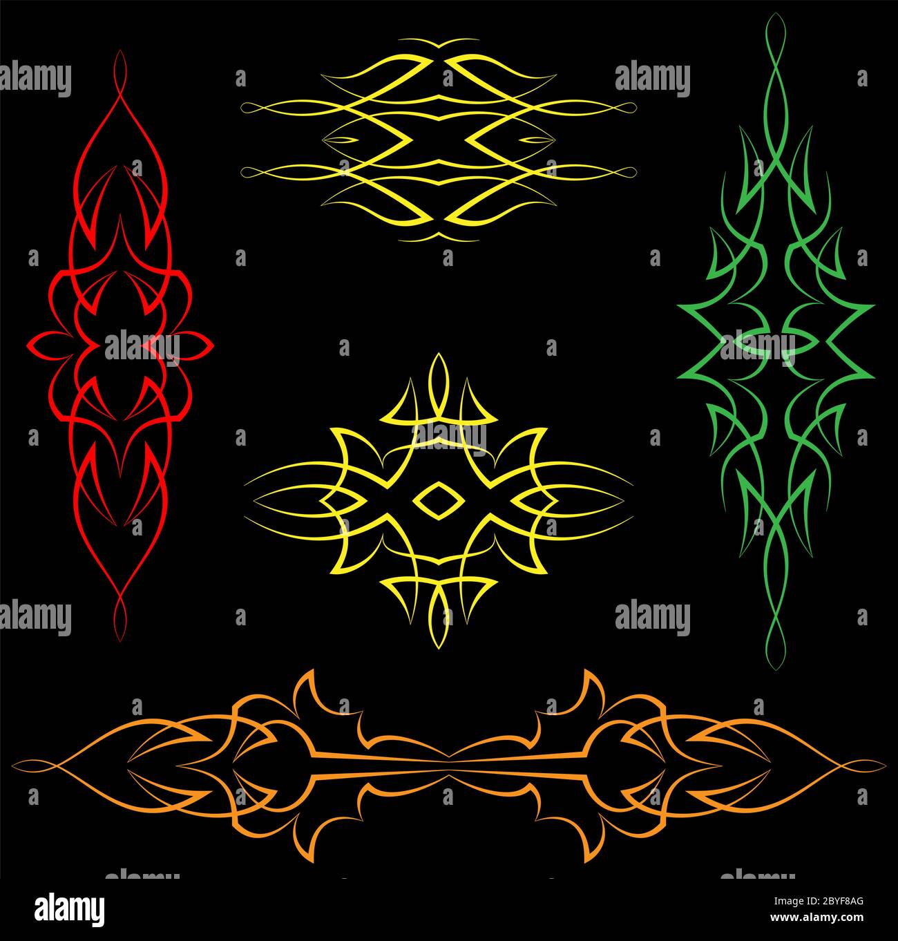 Pinstripe Design Vinyl Ready Vector Illustration Stock Vector Image ...