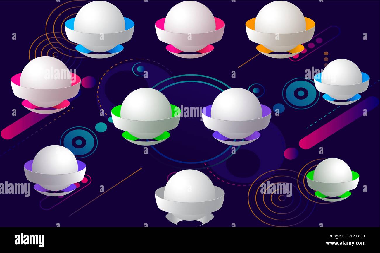 digital textile design of objects on abstract background Stock Vector ...