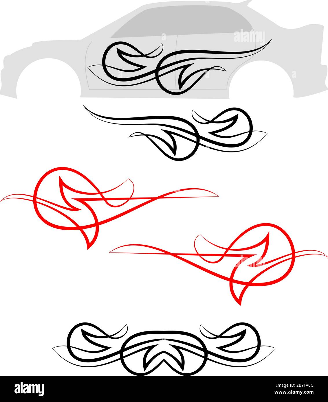 Vehicle Graphics, Stripe : Vinyl Ready Vector Art Stock Vector Image ...