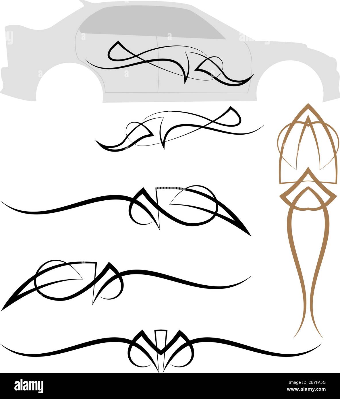 Vehicle Graphics, Stripe : Vinyl Ready Vector Art Stock Vector Image ...